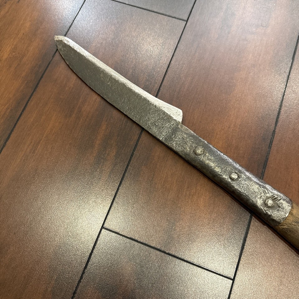 Vintage Hand-Forged Machete Cane Knife Old Wood Handle Farm Tool | eBay