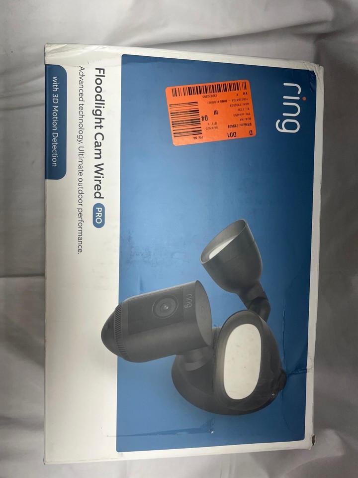 Ring Floodlight Cam Wired Pro with Bird’s Eye View and 3D Motion ...