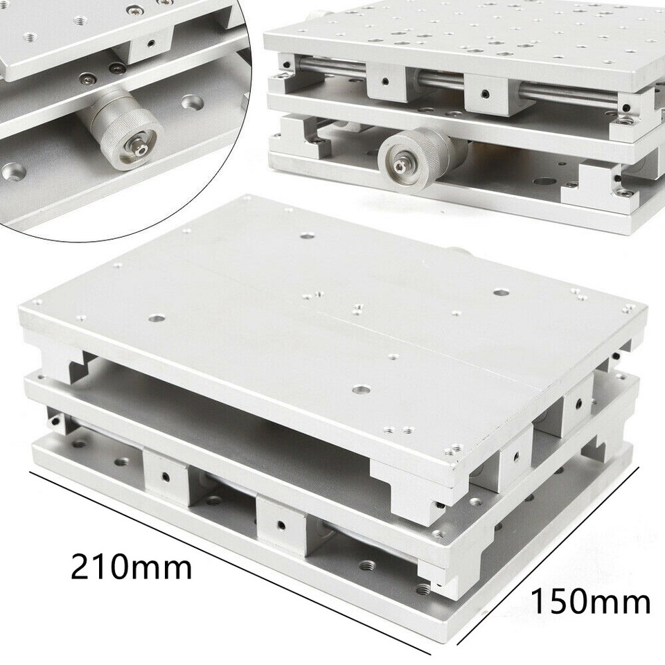 XY Axis 2 Axis Positioning Work Table Laser Marking Machine Adjustable ...