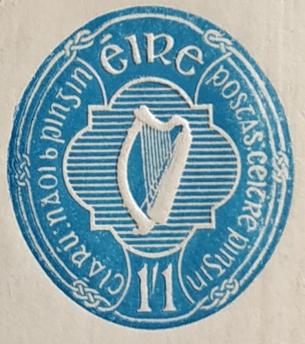 IRELAND POSTAL STATIONERY REGISTERED ENVELOPE 1/1d SIZE F SUPER MINT ...