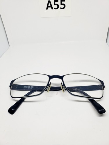 Zero G Titanium tribeca Brushed Blue Steel Eyeglasses Frames 58-18 140 ...
