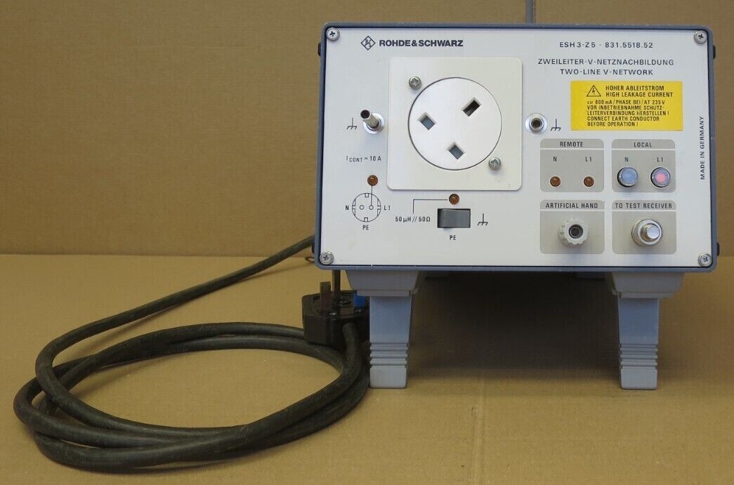 Rohde & Schwarz Two-Live V-Network ESH3-Z5 831.5518.52 | eBay