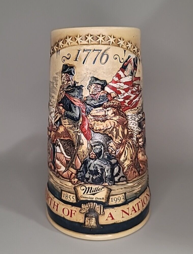Miller Beer VTG 1993 Birth of A Nation 1776 Crossing The Delaware 7 ...