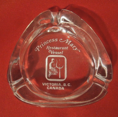 Vtg Princess Mary Restaurant Vessel Ashtray Victoria British Columbia ...