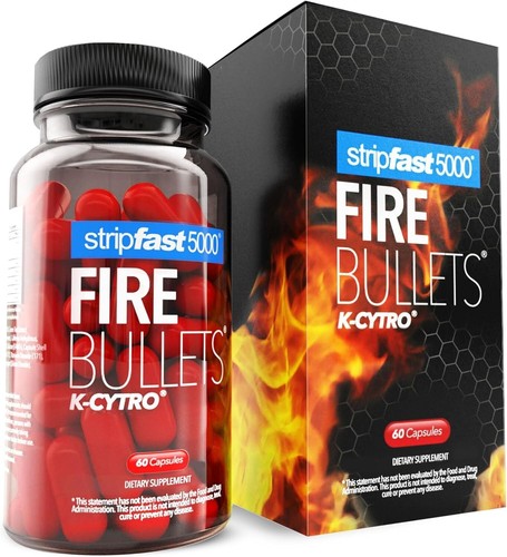 Stripfast5000 Fire Bullets with K-CYTRO - Energy, Focus & Fat Burner ...