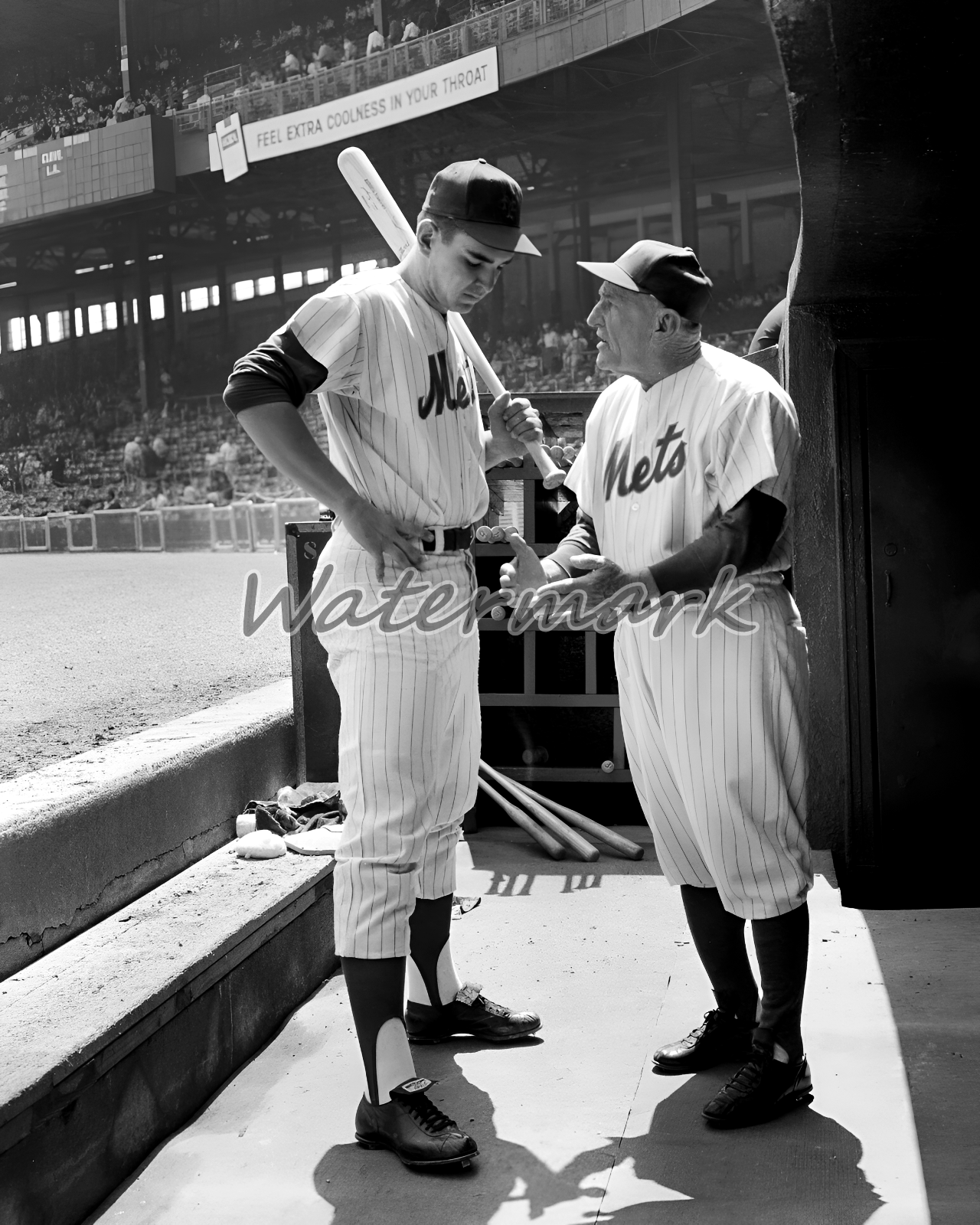 MLB 1963 New York Mets Rookie Ed Kranepool & Casey Stengel 8 X 10 Photo ...