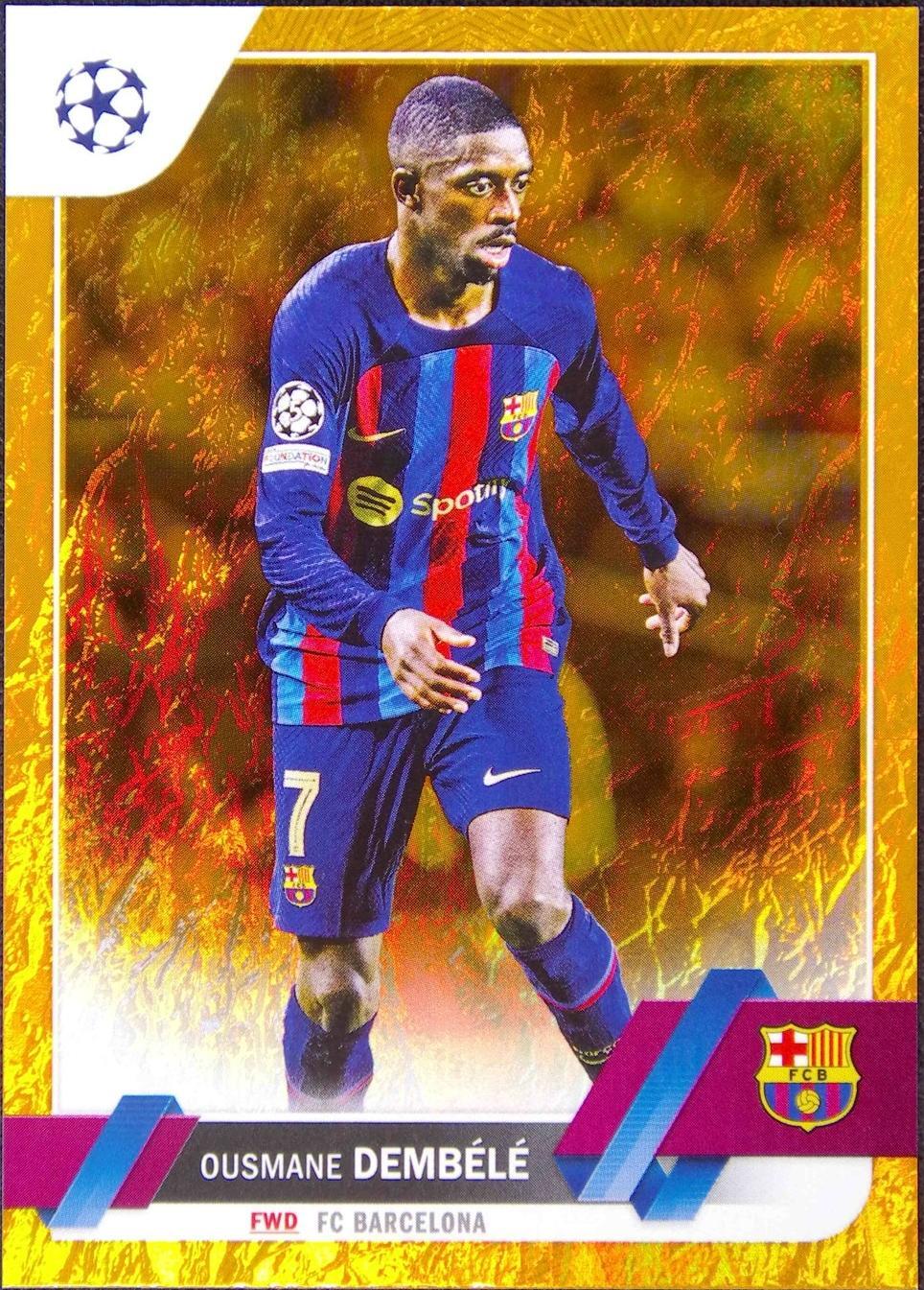 2022-23 Topps Jade Edition UEFA Club Competitions - Ousmane Dembele #98 ...