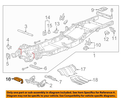 GM OEM 15-19 Sierra 2500 HD Frame Frame Components-Tow Hook 22840527 | eBay