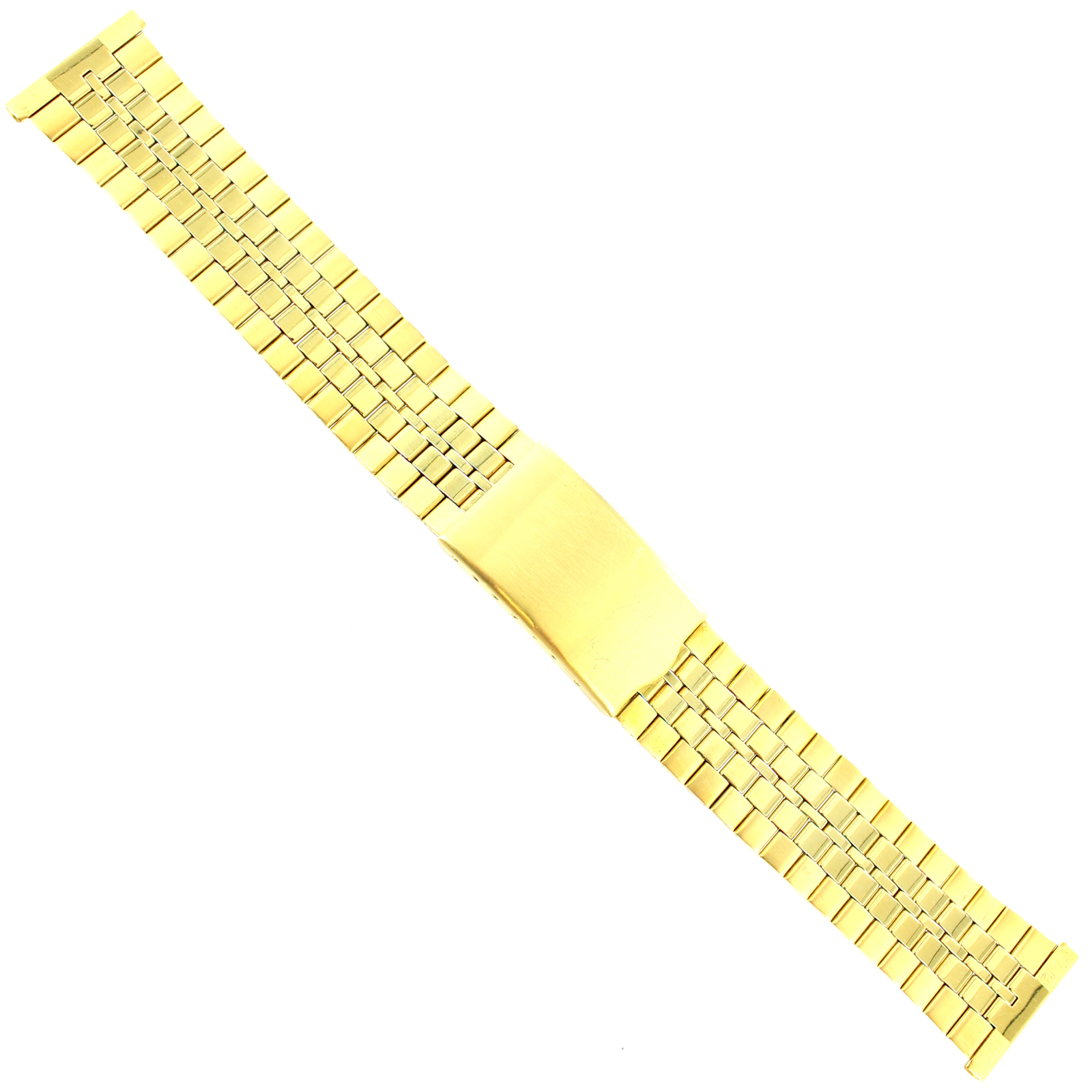 20mm Gold Tone Morellato Stainless Steel Folding Clasp Watch Band | eBay