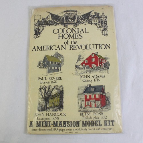 Mini-Mansion Model Kit Colonial Homes of the American Revolution HO ...
