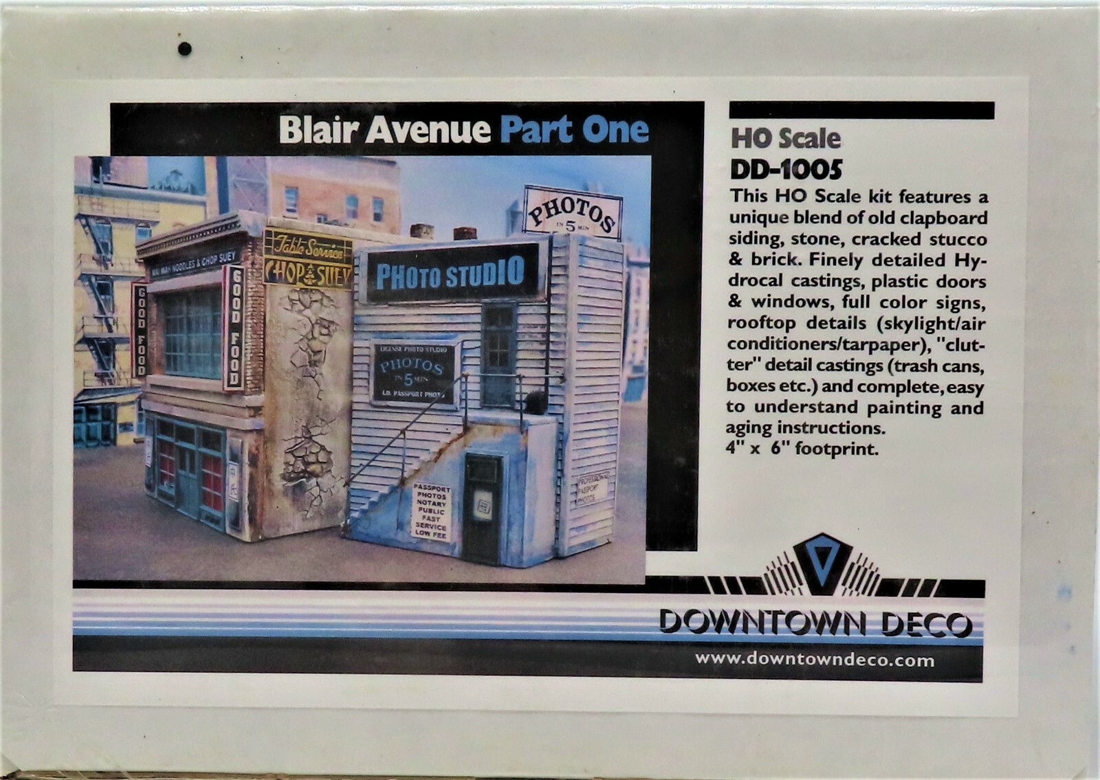 HO Scale Downtown Deco DD1005 Blair Ave Part One Model Building Kit for ...