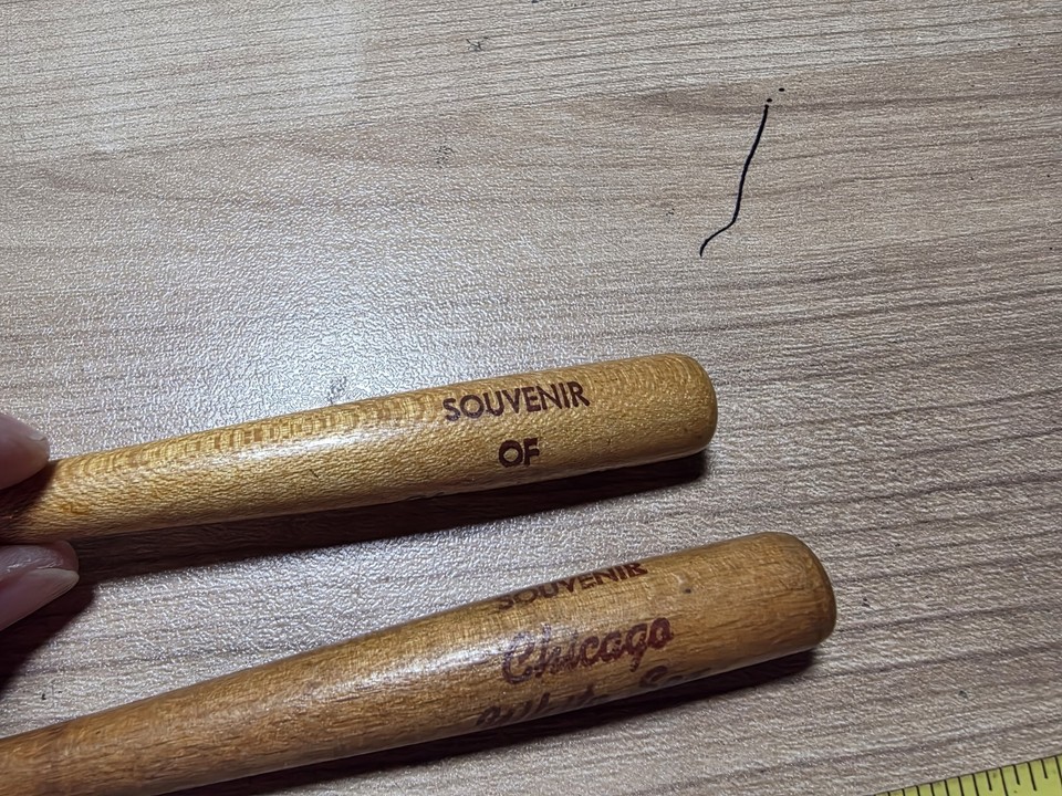 Vintage Chicago Illinois & White Sox Wood Baseball Bat Mechanical ...