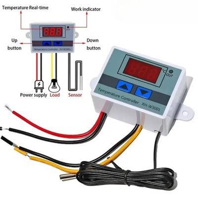 Digital Control Temperature Thermostat Switch Thermometer Thermoregulator new | eBay