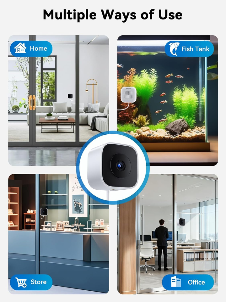 3MP 2K Indoor Window Camera - 2.4Ghz & 5Ghz Wifi Window Cameras for ...