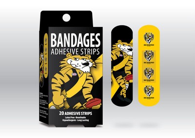 AFL Richmond Tigers Mascot Adhesive Bandages | eBay Australia