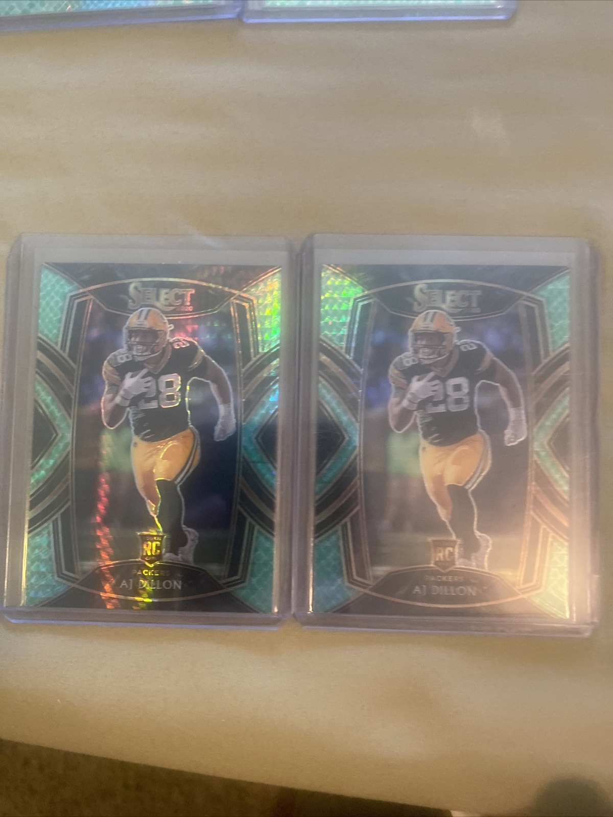 2020 select AJ.Dillon dragonscale lot of 5 Quadzilla Green Bay Packers ...