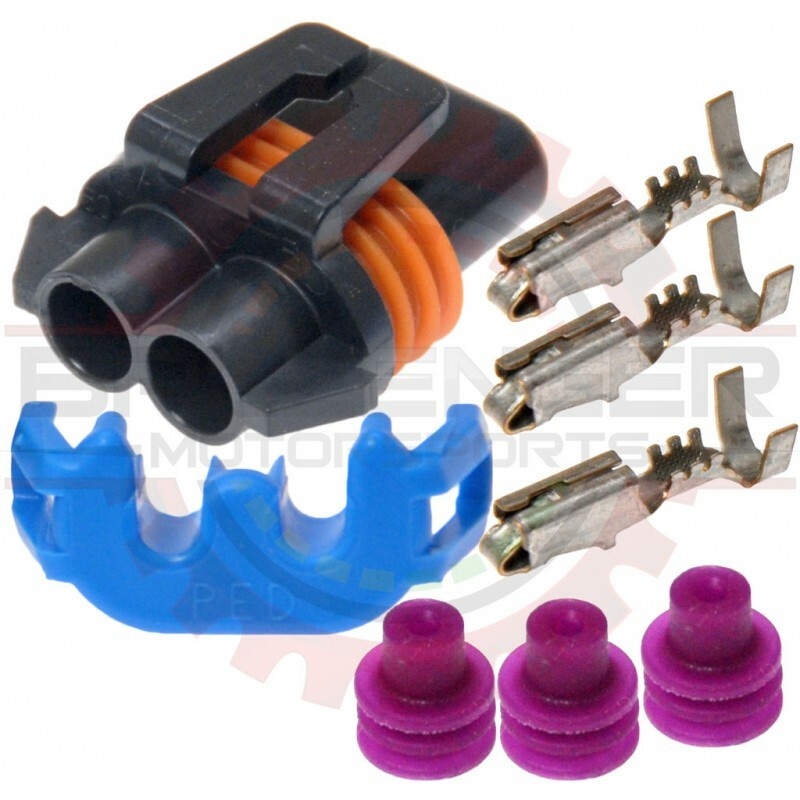 2 Way Metripack 280 Connector Plug Kit for HB3, 9005, 9145, 9155 Bulb ...