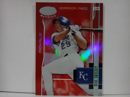2003 Leaf Certified Materials Mirror Red Baseball Card #81 Mike Sweeney ...