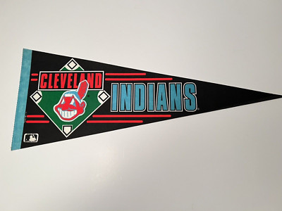 Vtg. Cleveland Indians Chief Wahoo Neon Pennant MLB '' NICE '' - A MUST ...