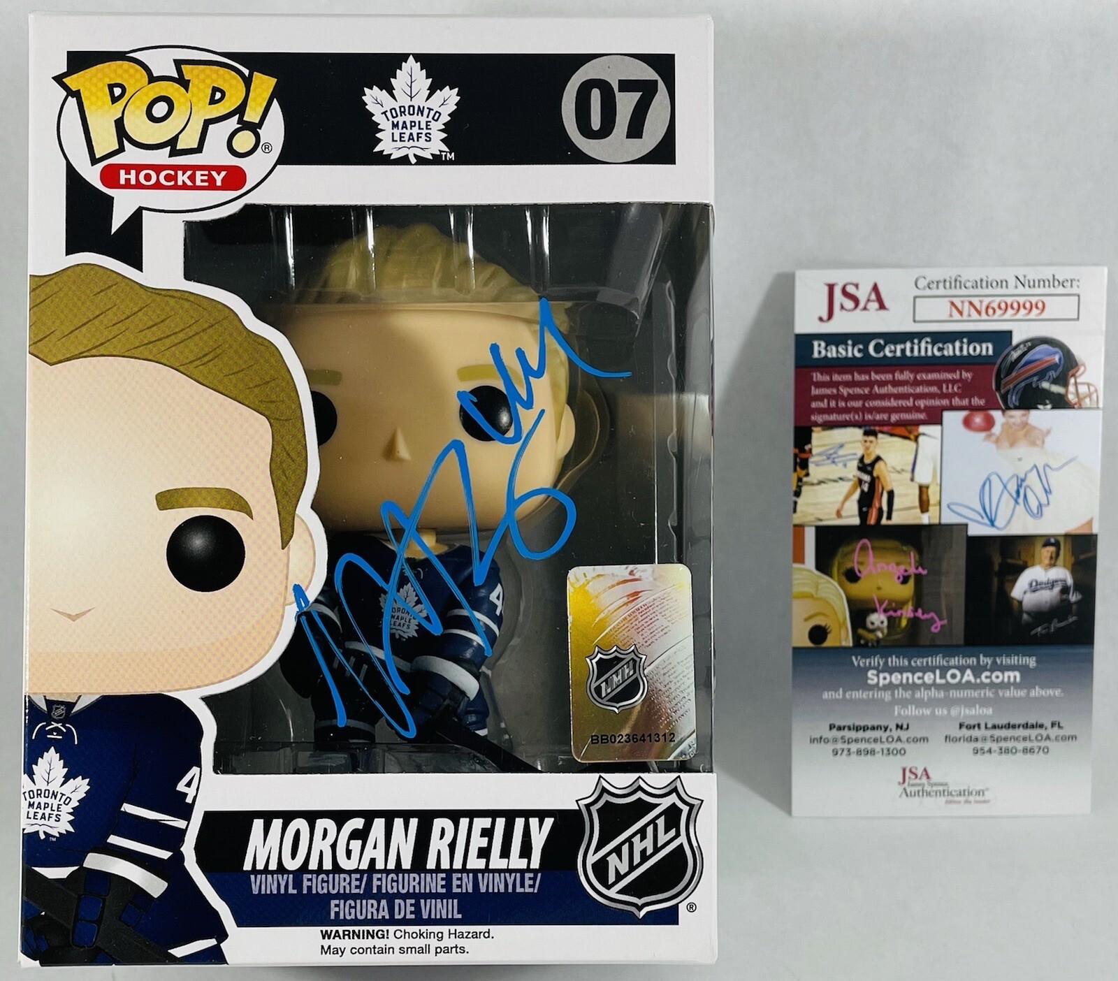 MORGAN REILLY SIGNED TORONTO MAPLE LEAFS FUNKO POP VINYL FIGURE 07 NHL ...