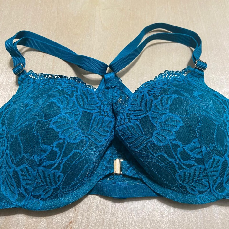 Auden 36B Women's Demi Coverage Racerback Underwire Push-Up Bra Lace ...