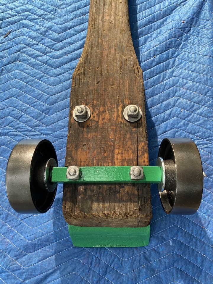 Vintage Railroad Fairbanks & Co Pry / Johnson Bar Dolly Rail & Tie ...