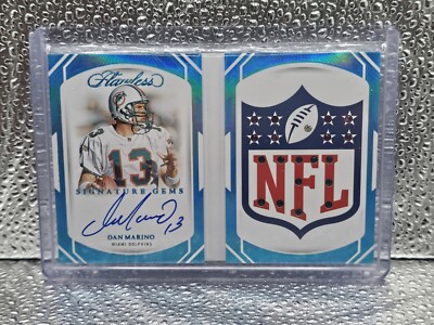 2023 Panini Flawless NFL Shield Signature Gems Dan Marino Auto 1/1 One ...