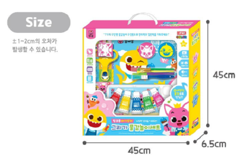 Pink fong Baby Shark Drawing Paint Game Set/Express | eBay