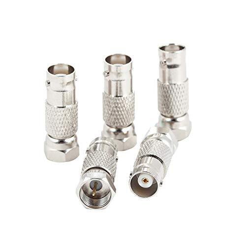 BNC to F Adapter 2-Pack F Male to BNC Female Adapter Coax Connector for ...