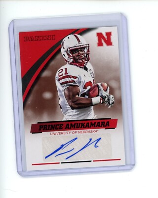 2015 Panini Nebraska Team Collection Auto Autograph Prince Amukamara | eBay