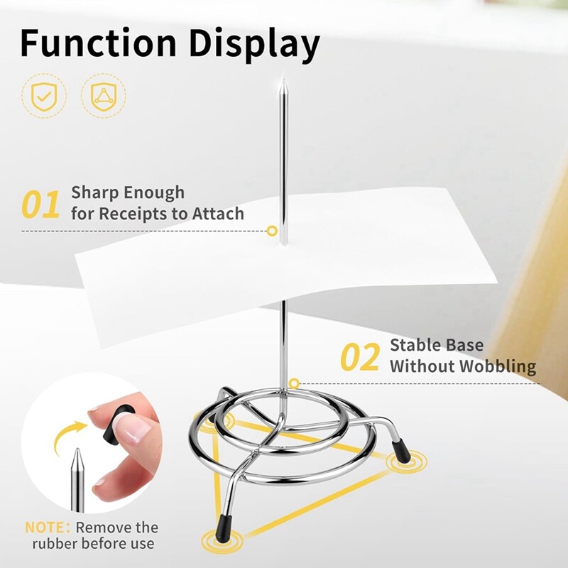 Ticket Stabber for Restaurant, 3PCS Ticket Receipt Holder Check ...