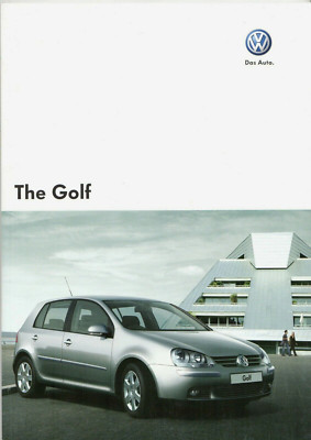 Volkswagen Golf Mk5 Hatchback 2007-2008 UK Market Sales Brochure | eBay UK