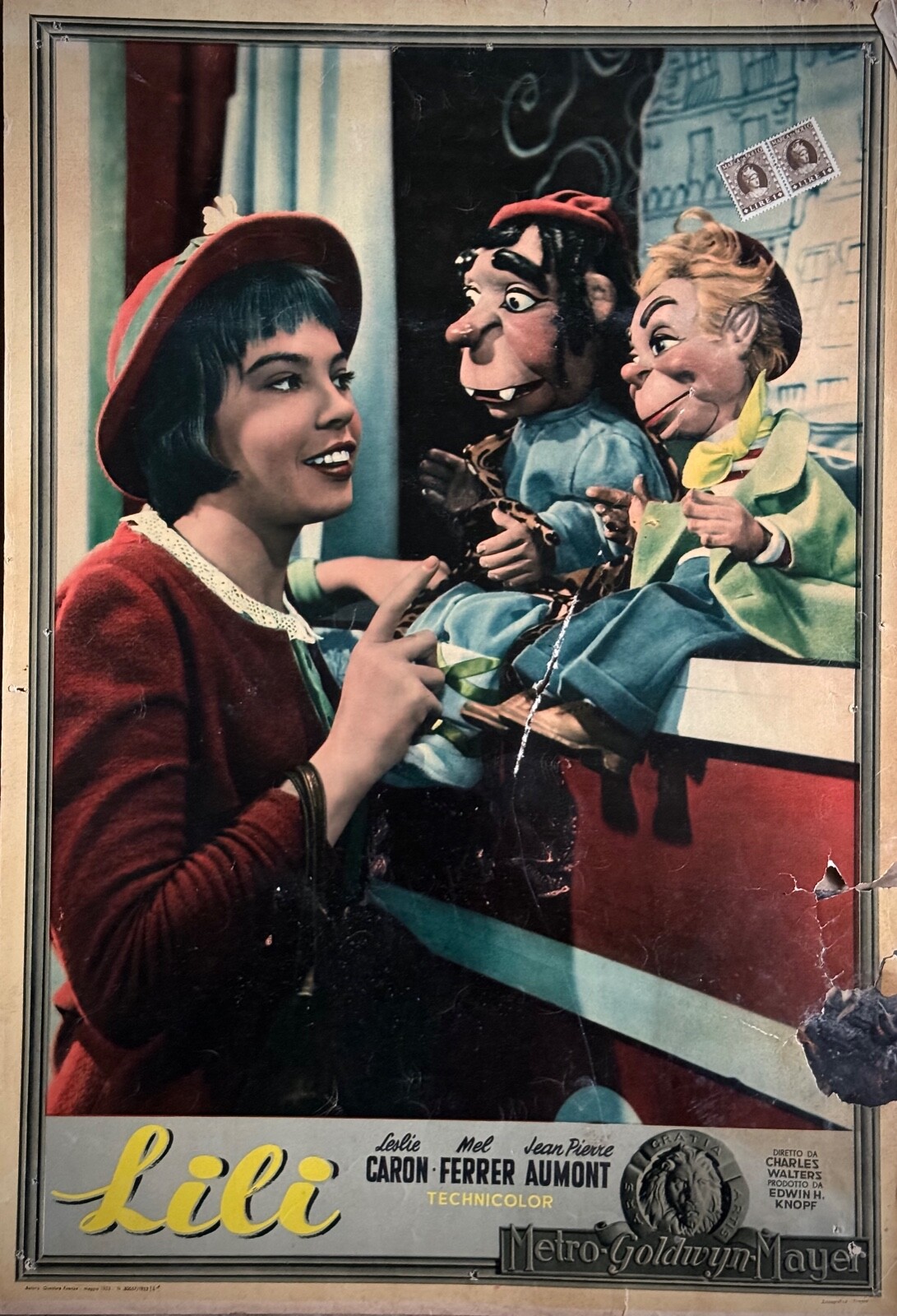 Lili- Lobby Card Fotobusta Originale-Leslie Caron, Mel Ferrer, Aumont ...