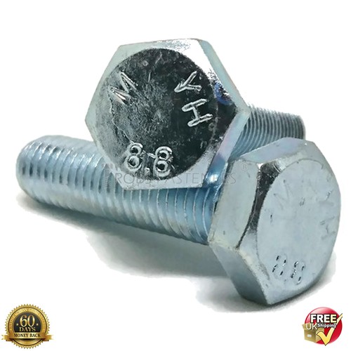 M8 8mm HEX HEAD SETSCREWS FULLY THREADED BOLTS HEX SET SCREWS METRIC ...