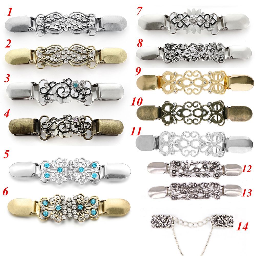 Retro Winter New Duck Clip Clasps Shawl Brooch Cardigan Clip Sweater ...