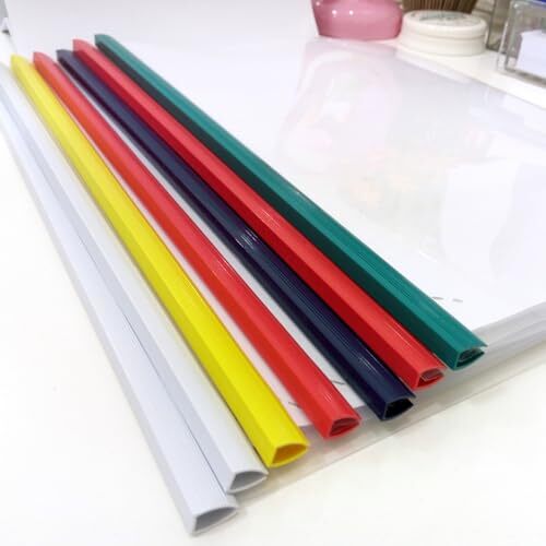 10Pcs Binding Bars, 15mm Binding Bars Slide Grip 120 15mm / 0.6 inch ...