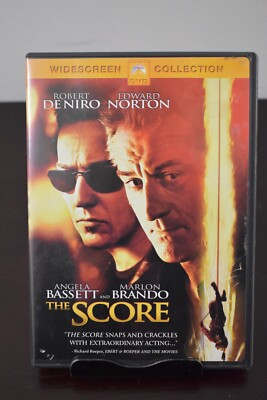 The Score DVD Movie Robert De Niro Marlon Brando Edward Norton Heist ...