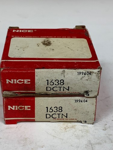 New! NICE Bearings Qty 2 1638-DCTN *Fast Shipping* Warranty! | eBay