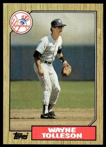 1987 Topps #224 Wayne Tolleson Shortstop New York Yankees FREE shipping ...