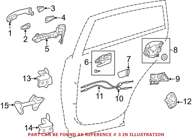 692270R080 Genuine Toyota Cover RR Door 69227-0r080 for sale online | eBay