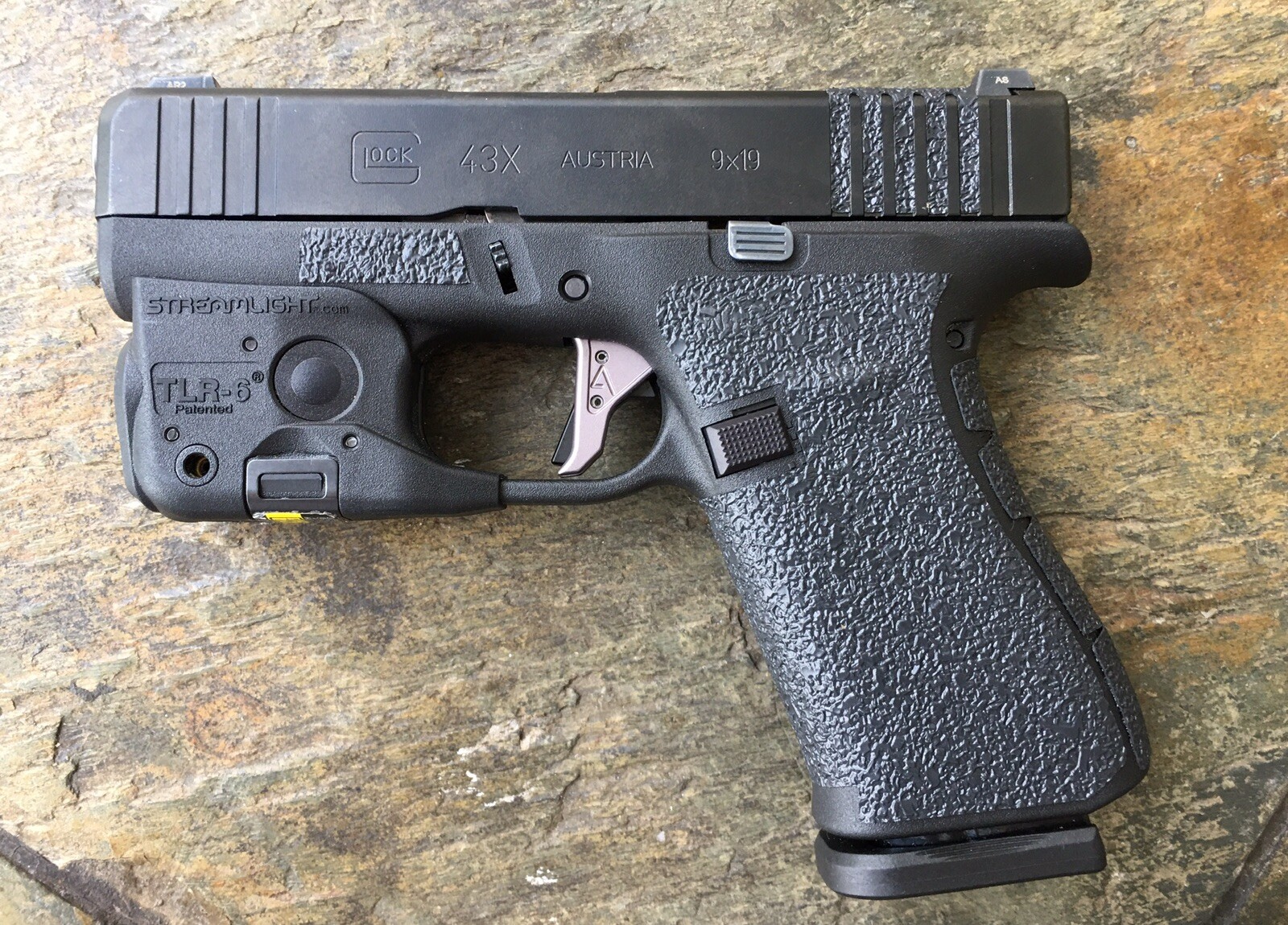 Caloosa Gun Grips for GLOCK 43X & 48X Rubber Grip Tape Non Slip+ Back ...