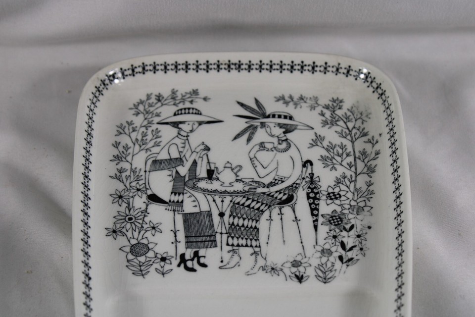 Emilia Coffee Cup Snack Tray Kaj Franck Raija Arabia Finland Black ...