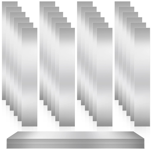 Amylove 24 Pcs 304 Stainless Steel Strips Shim Stock Metal Shims 1 ...