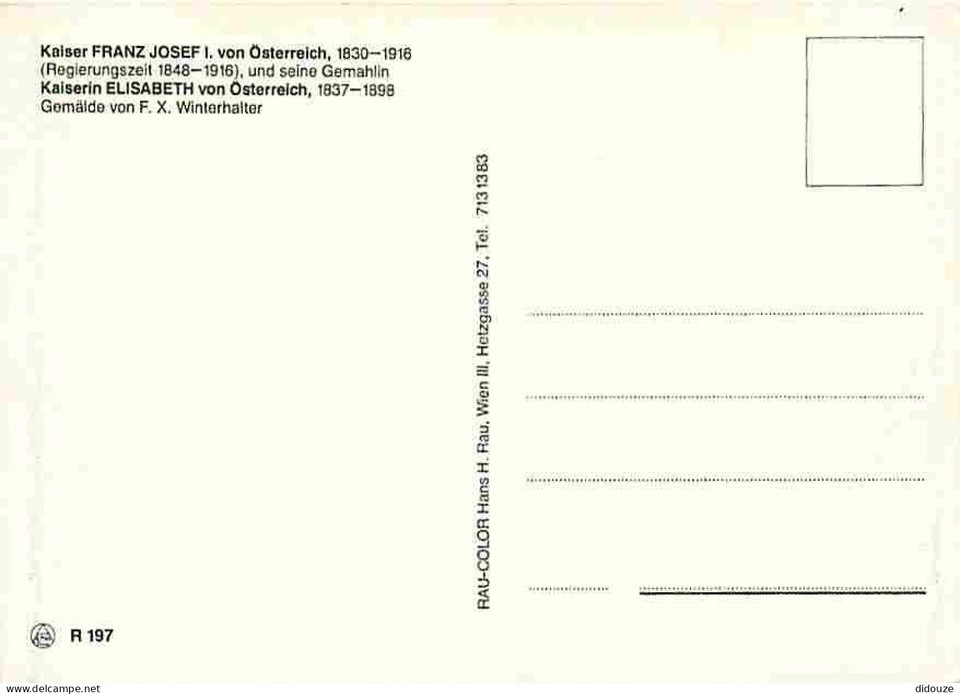 Peinture - Kaiser Franz Josef - Und seine Gemahlin - CPM - Voir Scans Recto-Vers | eBay