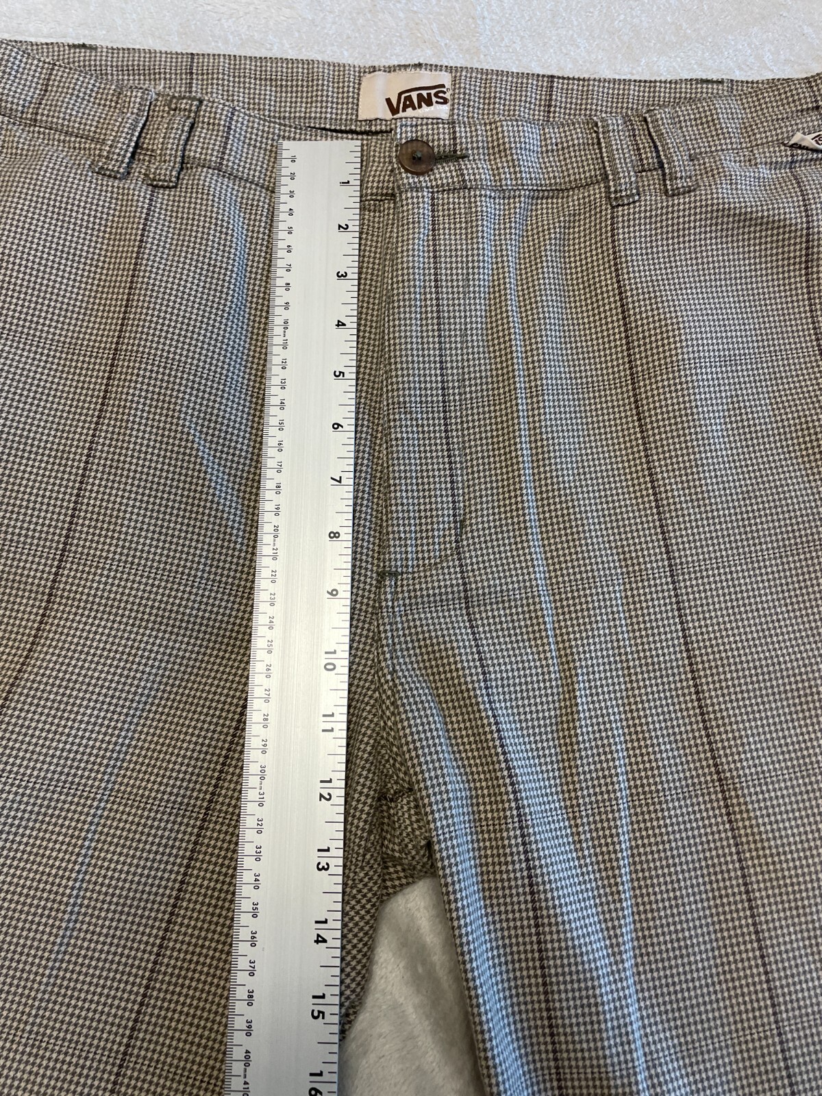 Vans Shorts Mens 38 Pinstripe Brown Skateboarding Chi… - Gem