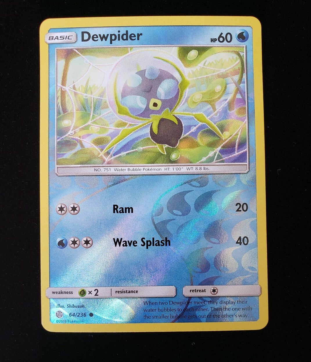 Pokemon - Dewpider 64/236 - Reverse Holo Card - Cosmic Eclipse | eBay