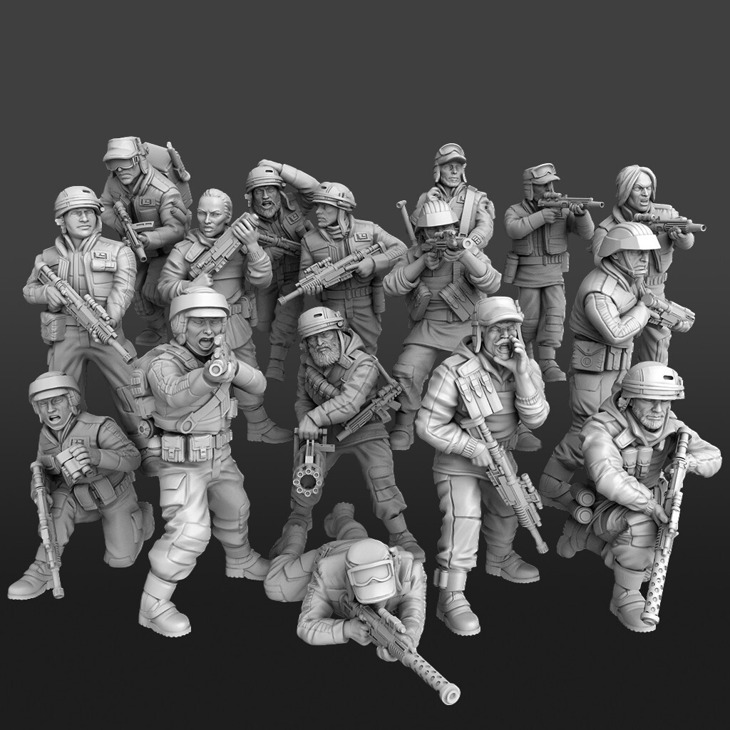 Star Wars Legion Rebel Pathfinders Unit Expansion Proxy Models 3d ...