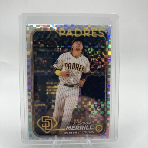 Jackson Merrill 2024 Topps Chrome Update XFRACTOR Rookie Debut RC # ...