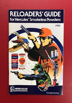 Reloaders' Guide Hercules Smokeless Powders 1992 Informational Gun Book ...