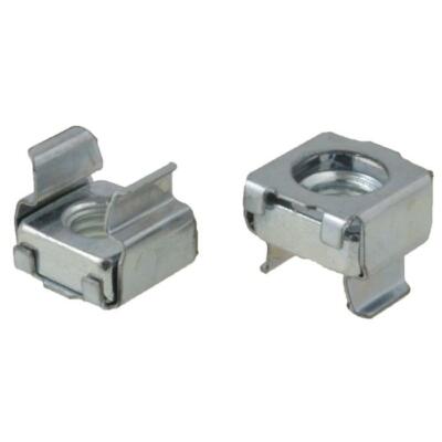 Pack of 200 Zinc Silver Cage Nut M8 x 1.25p Metric Square Rack | eBay ...